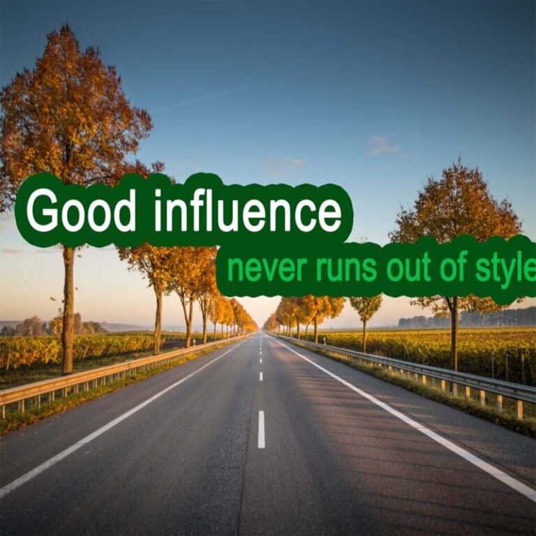 Good Influence Never Runs Out Of Style – Diary Ni Gracia