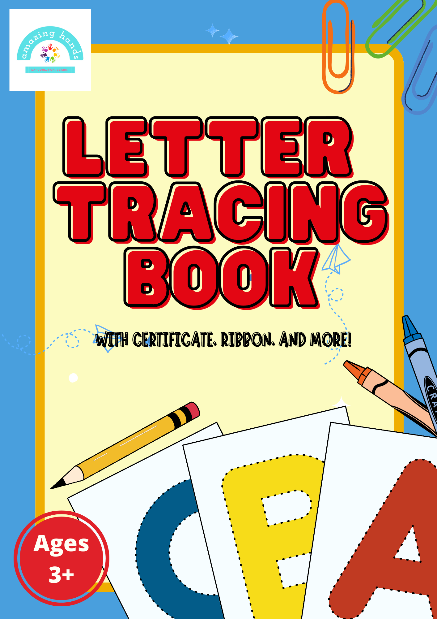 Letter Tracing Book Activity 6: Easy And Exciting Tracing For Beginners ...